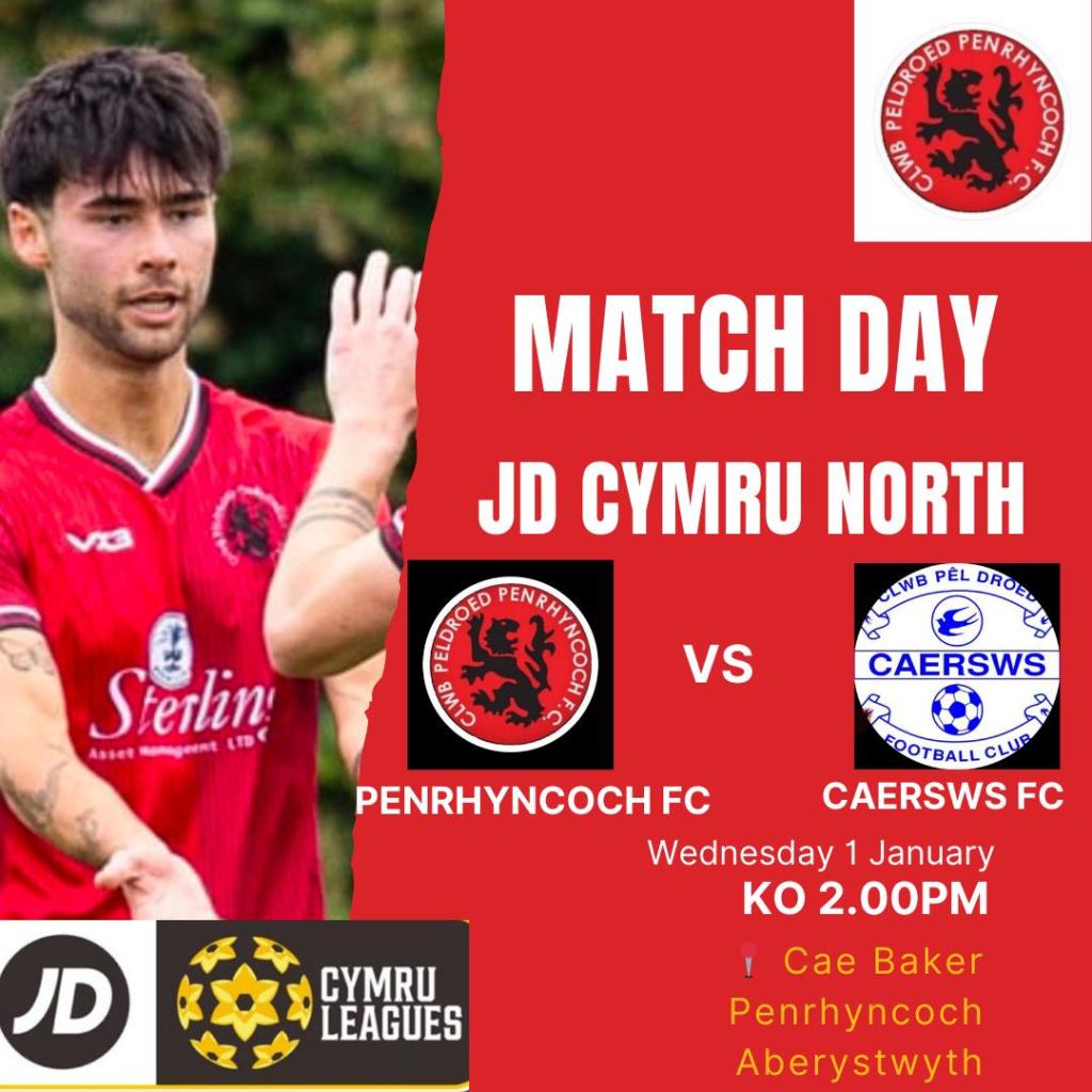 Penrhyncoch FC vs Caersws FC – POSTPONED – Penrhyncoch FC
