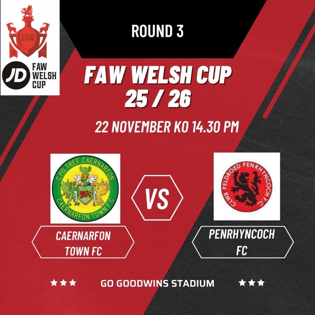 Caernarfon Town FC v Penrhyncoch FC – Penrhyncoch FC
